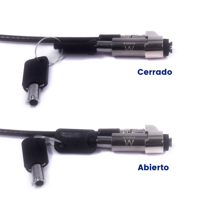 CABLE SEGURIDAD EWENT NANO CON LLAVES | MR Micro: Cable antirrobo