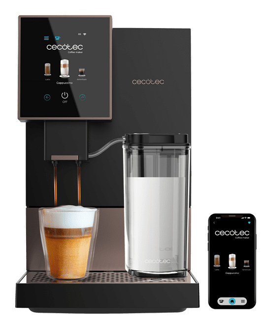 CAFETERA SUPER AUTOMATICA CREMMAET COMPACTCCINO CONNECTED BLACK ROSE ...